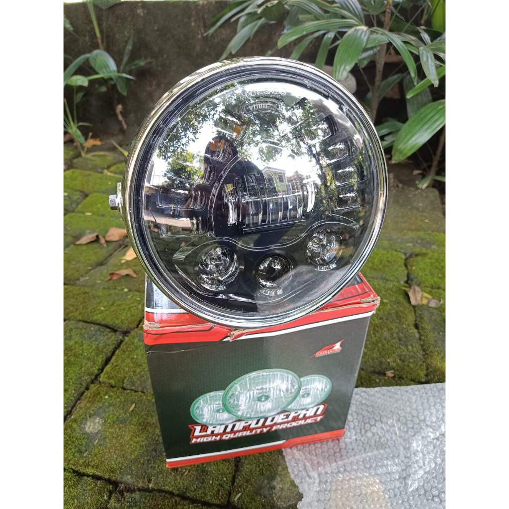 Jual Lampu Daymaker 7inch 19 LED Daymaker 7 inch Set Batok Ninja pnp ...