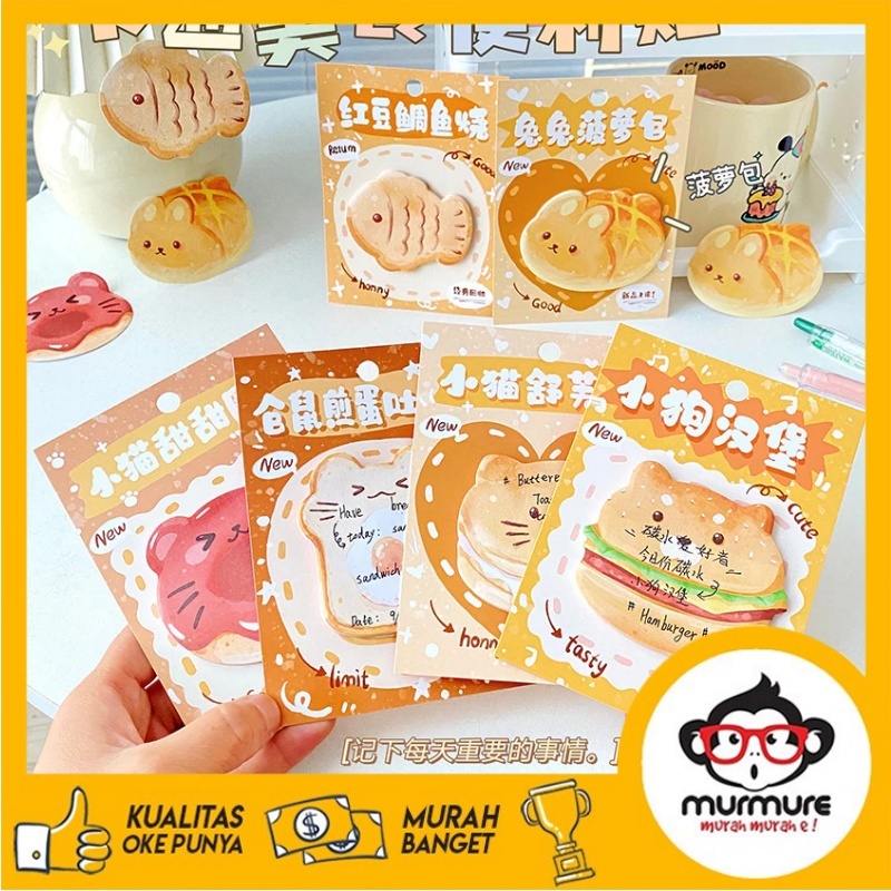 Jual MURMURE | CUTE FOOD STICKY NOTES MINI MEMO LUCU GAMBAR MAKANAN ...