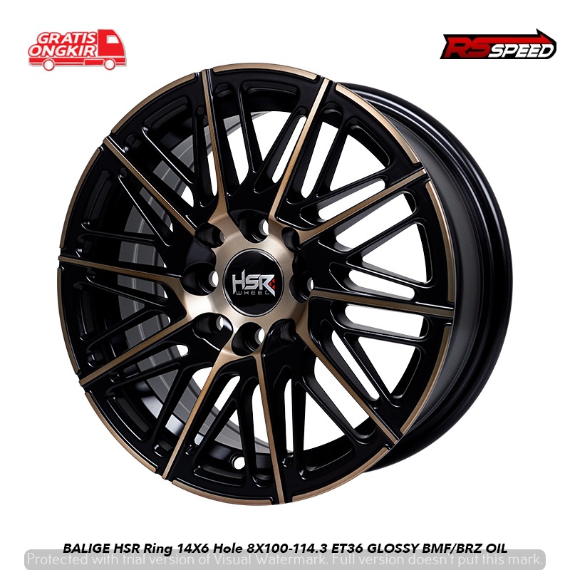 Jual Velg racing original hsr balige R14 pas buat mobil karimun,datsun ...