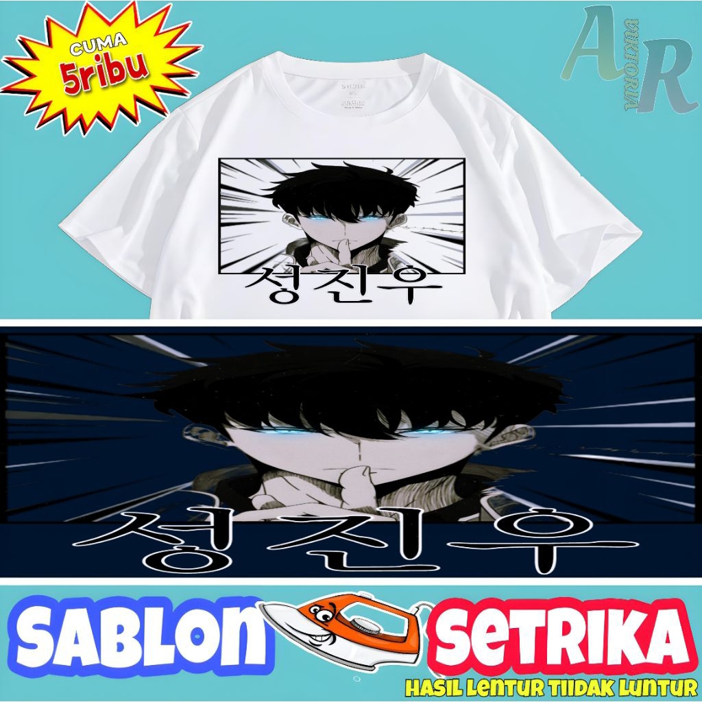 Jual stiker sablon anime#solo leveling | Shopee Indonesia