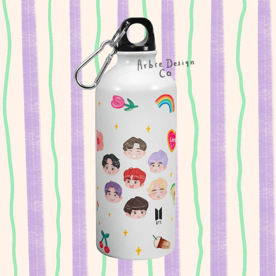 Jual Tumbler Sport BTS ARMY Fans K-Pop - Chibi Style Design by Arbre ...