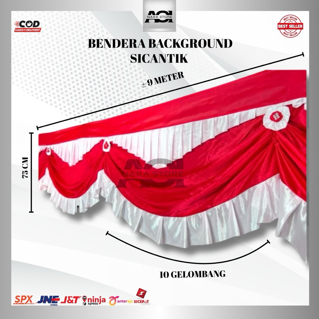 Jual BENDERA BACKGROUND SI CANTIK SULTAN ( 9 meter) | Shopee Indonesia