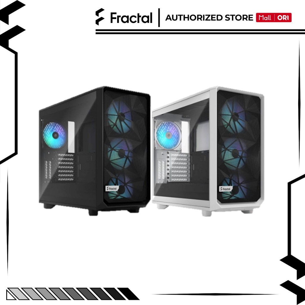 Jual FRACTAL DESIGN PC Casing Meshify 2 Compact RGB Gaming Case Include ...