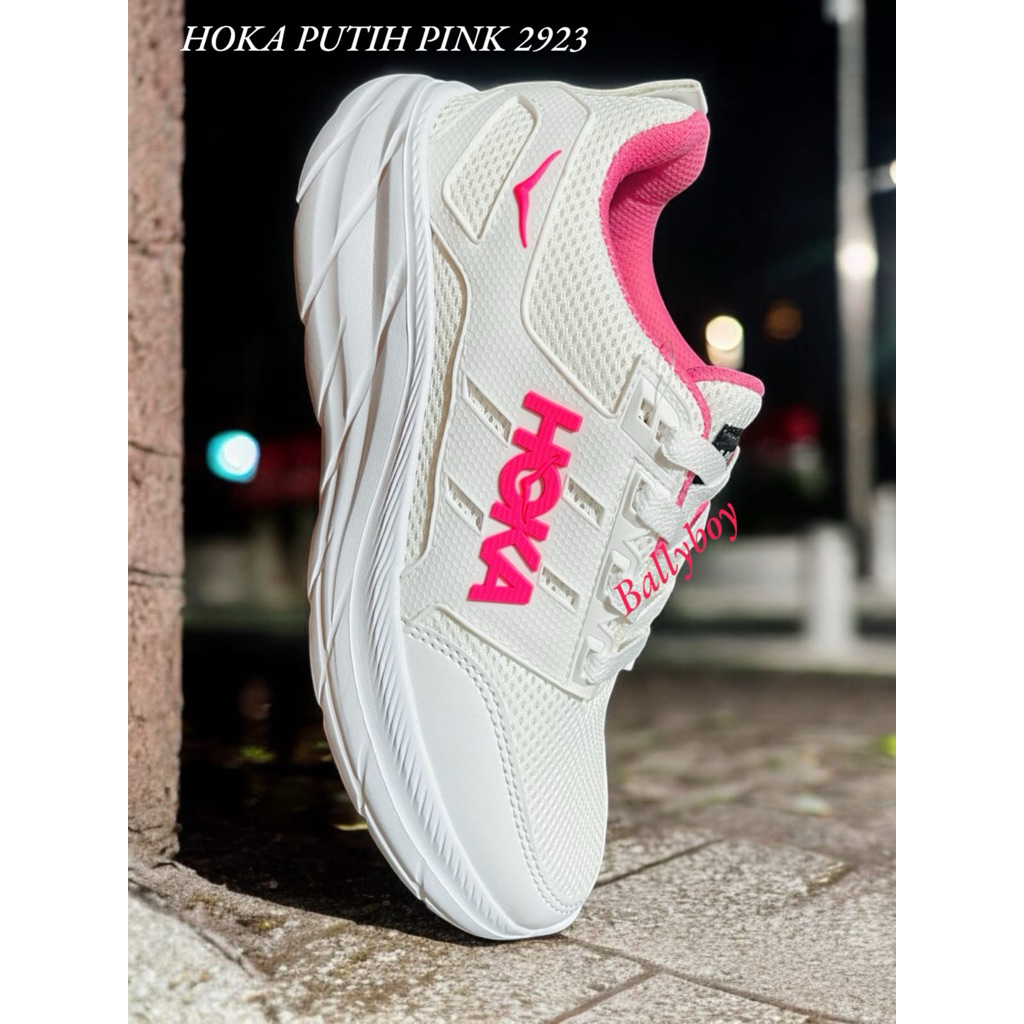Jual Sepatu Hoka Hitam Pria Wanita Sepatu Sneaker Hoka Desain Kekinian ...