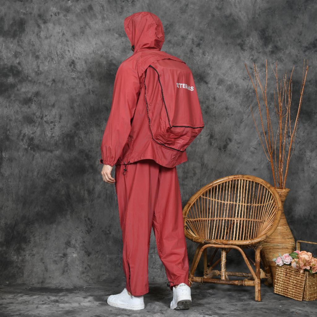 Jual EXTERJAS JAS HUJAN RAINCOAT RANSEL BACKPACK PRIA WANITA MANTEL ...