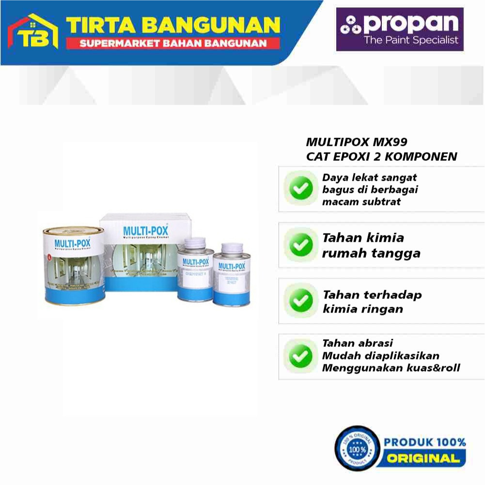 Jual PROPAN MULTIPOX MX-99 CAT EPOXY 2 KOMPONEN KHUSUS LAPISAN BETON ...