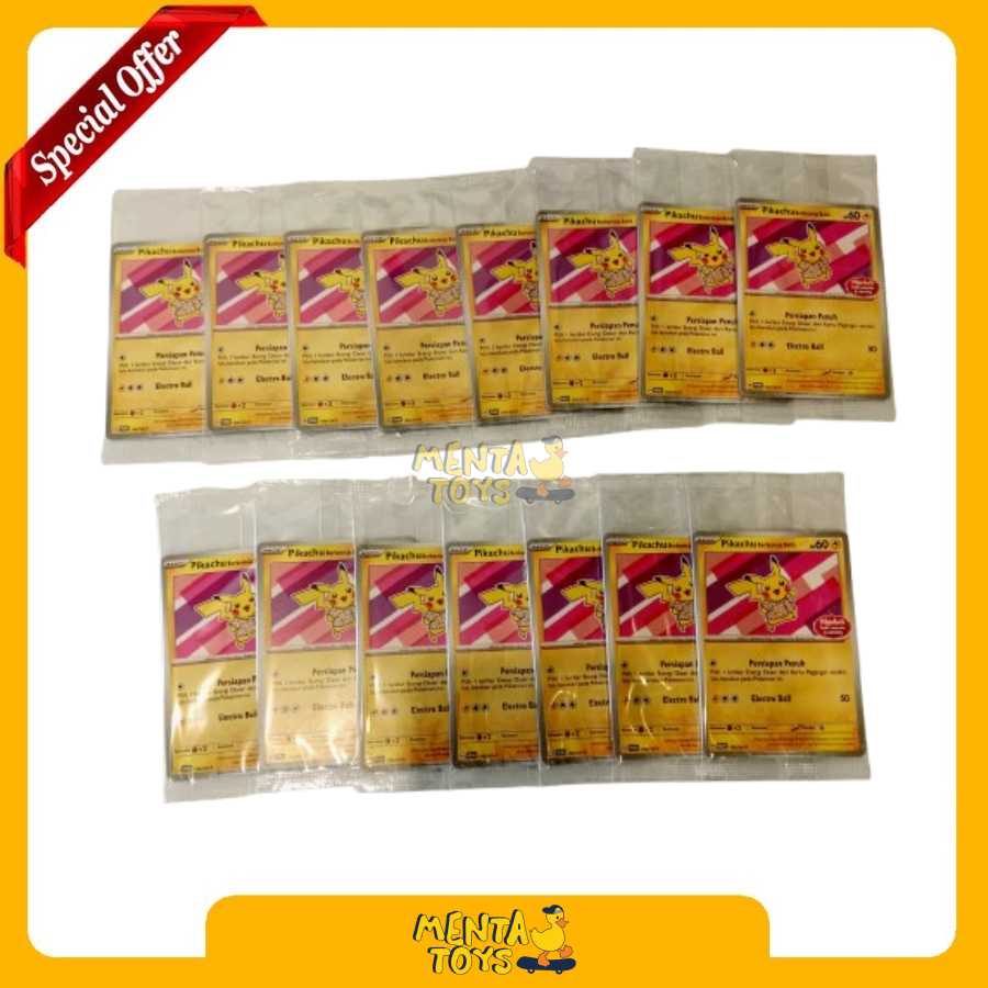 Jual Kartu Pokemon TCG - Pikachu Berkemeja Batik Flower - v4 Promo Card Pink- Indonesia Journey ...