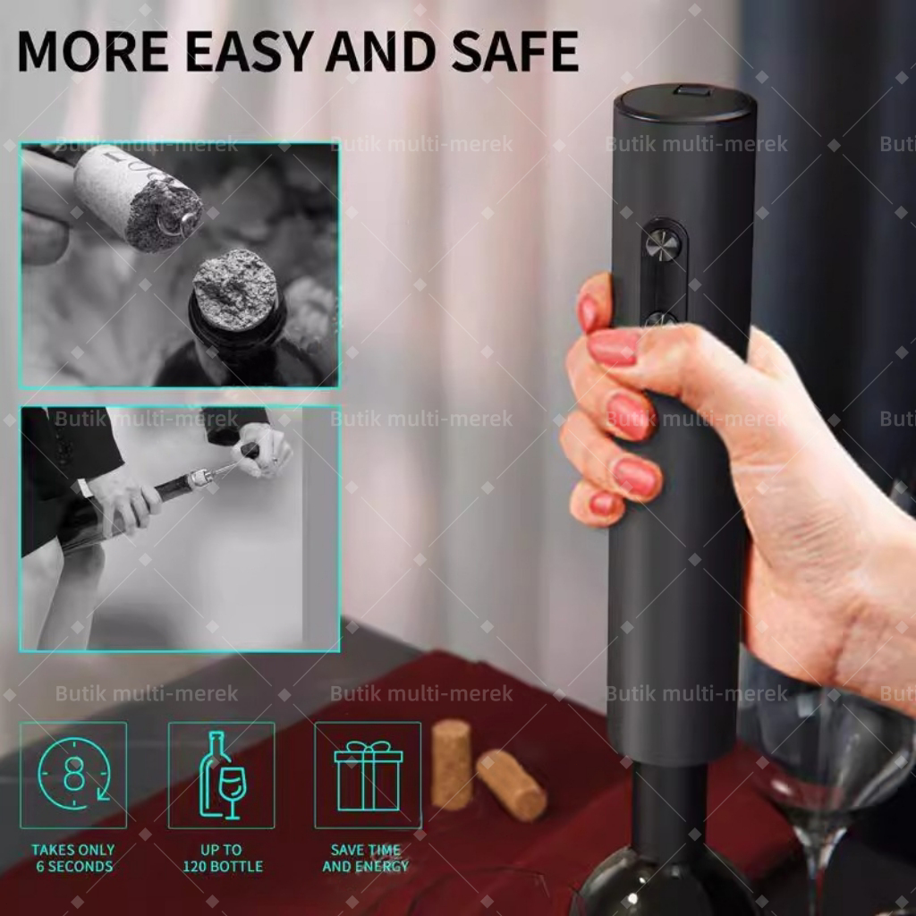 Jual Pembuka Botol Anggur Elektrik Otomatis - Kotak Hadiah Mewah ...