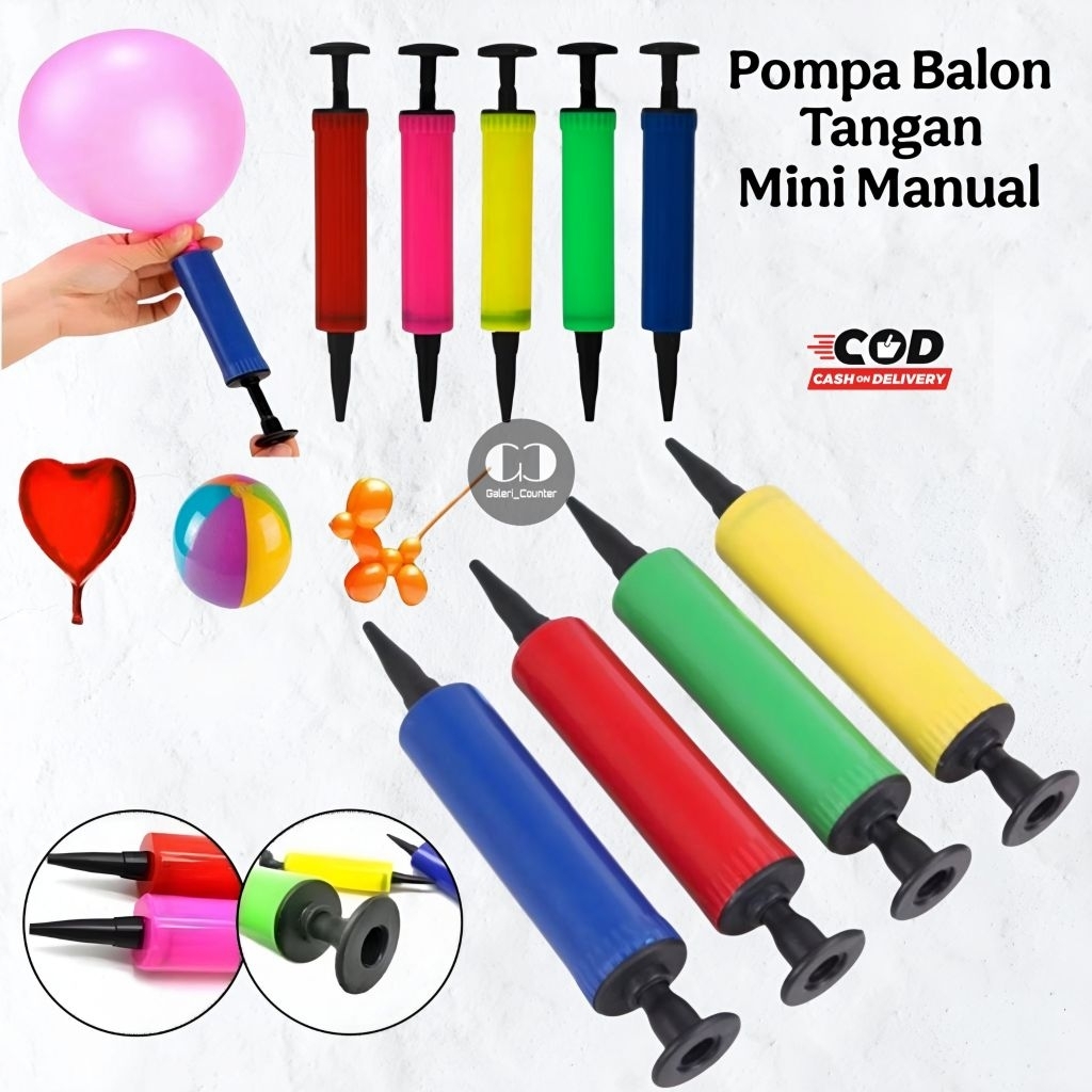 Jual Pompa Balon Mini / Pompa Balon Tangan Manual / Pompa angin kecil ...