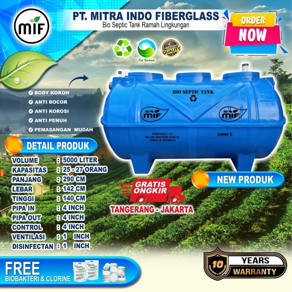 Jual septic tank 5000 liter BIO MIF | Shopee Indonesia