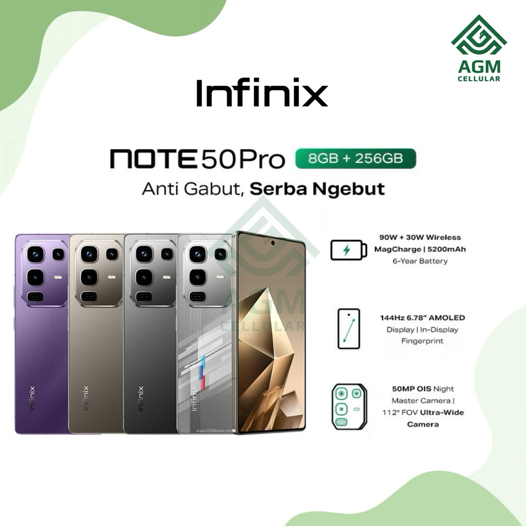 Jual HANDPHONE INFINIX NOTE 50 PRO RAM 8GB/256GB (Racing Edition ...