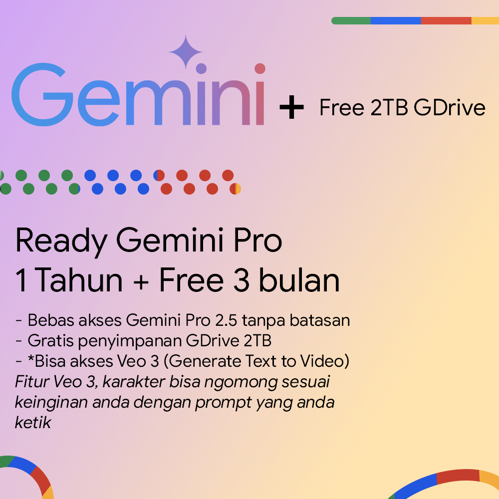Jual Gemini advanced Terbaru gratis penyimpanan 2tb full garansi | Shopee Indonesia