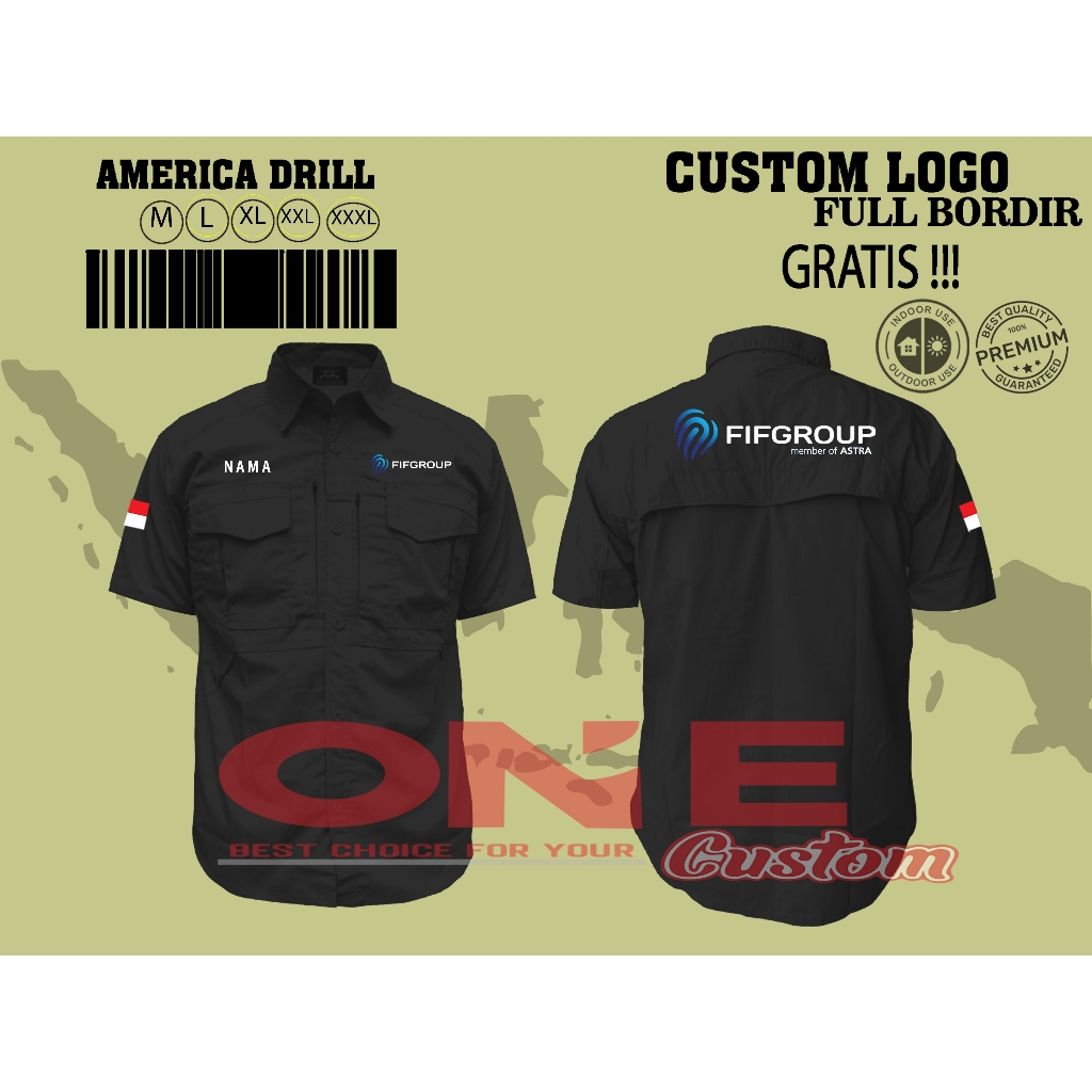 Jual Kemeja Mtac Tactical Lengan Pendek FIF Group Astra Motor - Kemeja ...