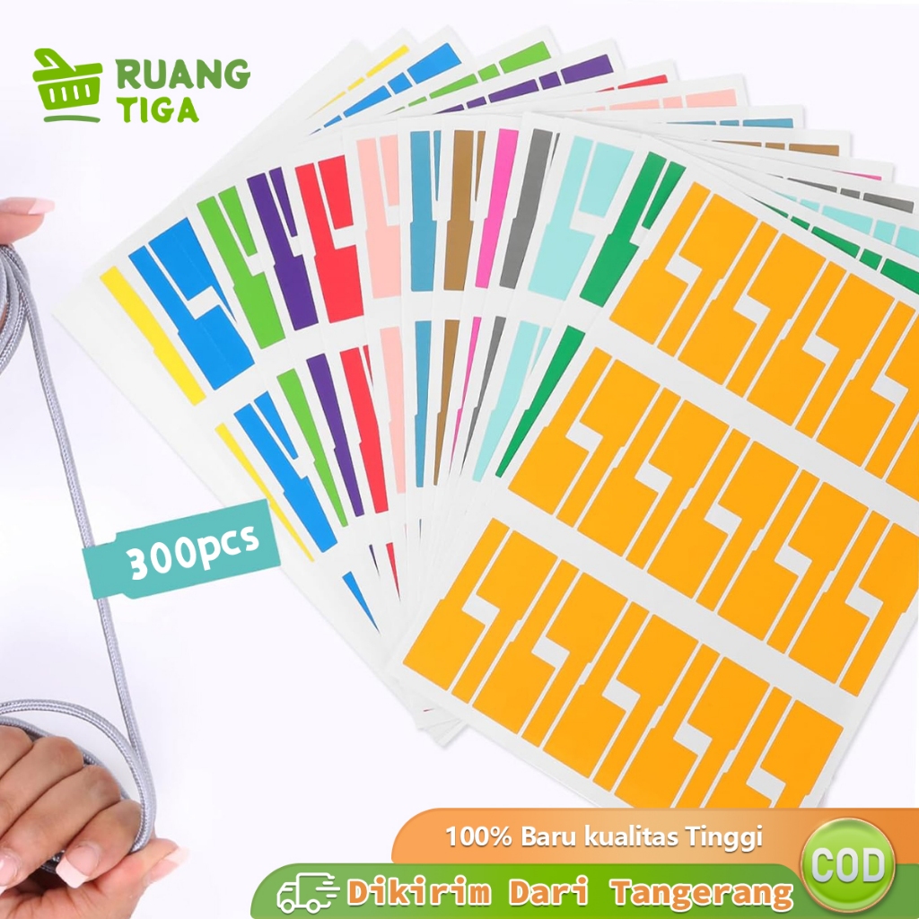 Jual 10 Lembar Label Penanda Kabel Jaringan Stiker Label Kabel Penanda ...
