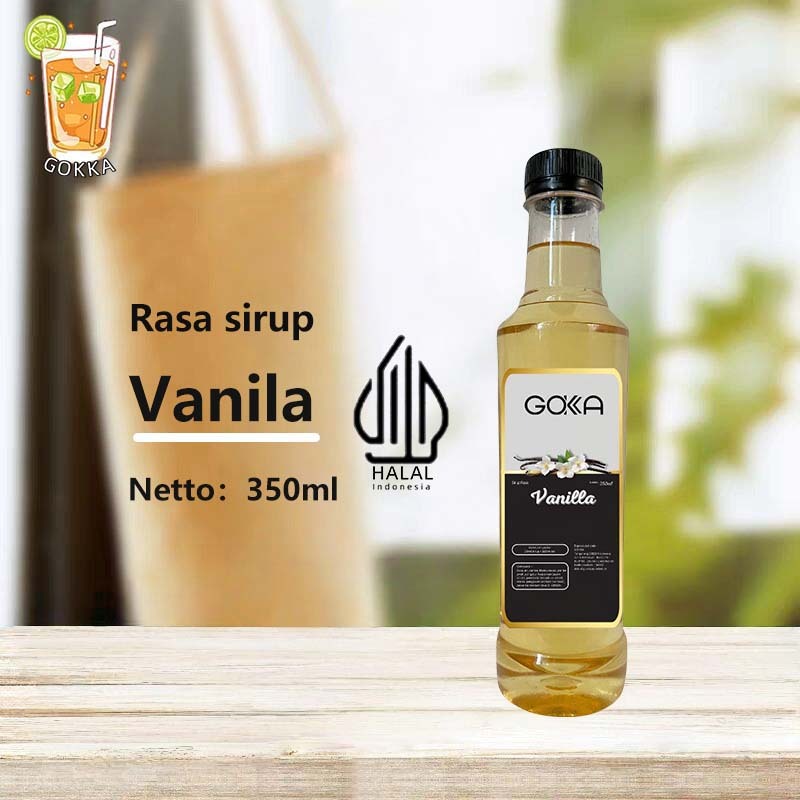 Jual GOKKA Syrup Vanila 350ml Halal Minuman Sirup Rasa Segar Sirup ...