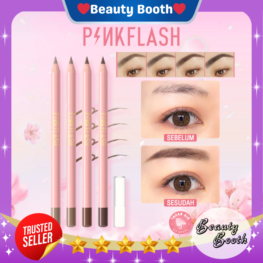 Jual PINKFLASH Waterproof Easy Eyebrow Pencil | Pensil Alis Pink Flash ...