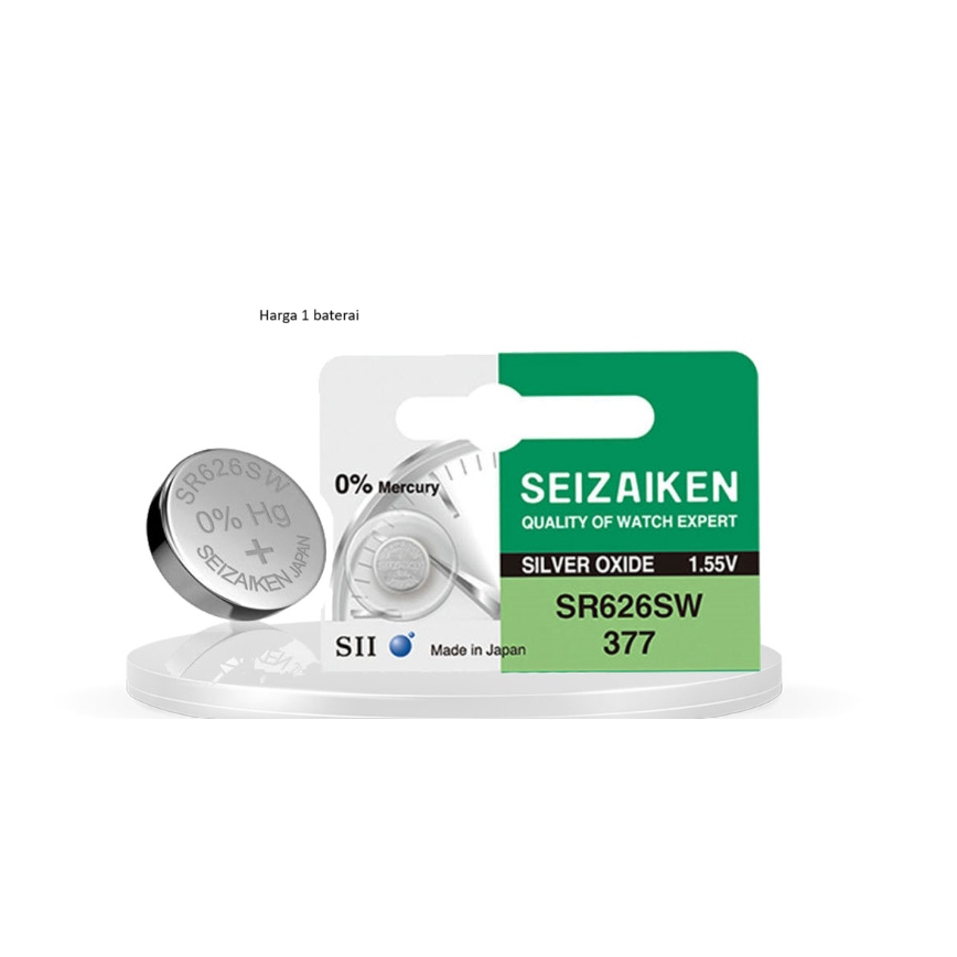 Jual Baterai / Batre Original Seizaiken SR626SW 377 Japan Seiko ...