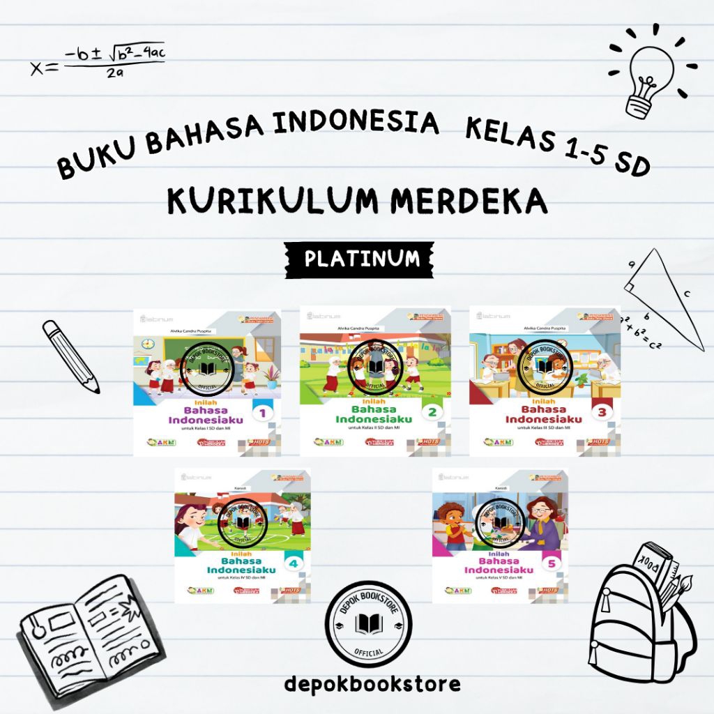 Jual Buku PLATINUM Kurikulum Merdeka Bahasa Indonesia SD Kelas 1,2,3,4,5 | Shopee Indonesia