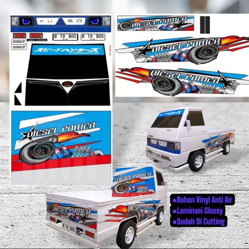 Jual Stiker Modif Mobil Mainan L300 Putih Versi Full Body | Shopee ...