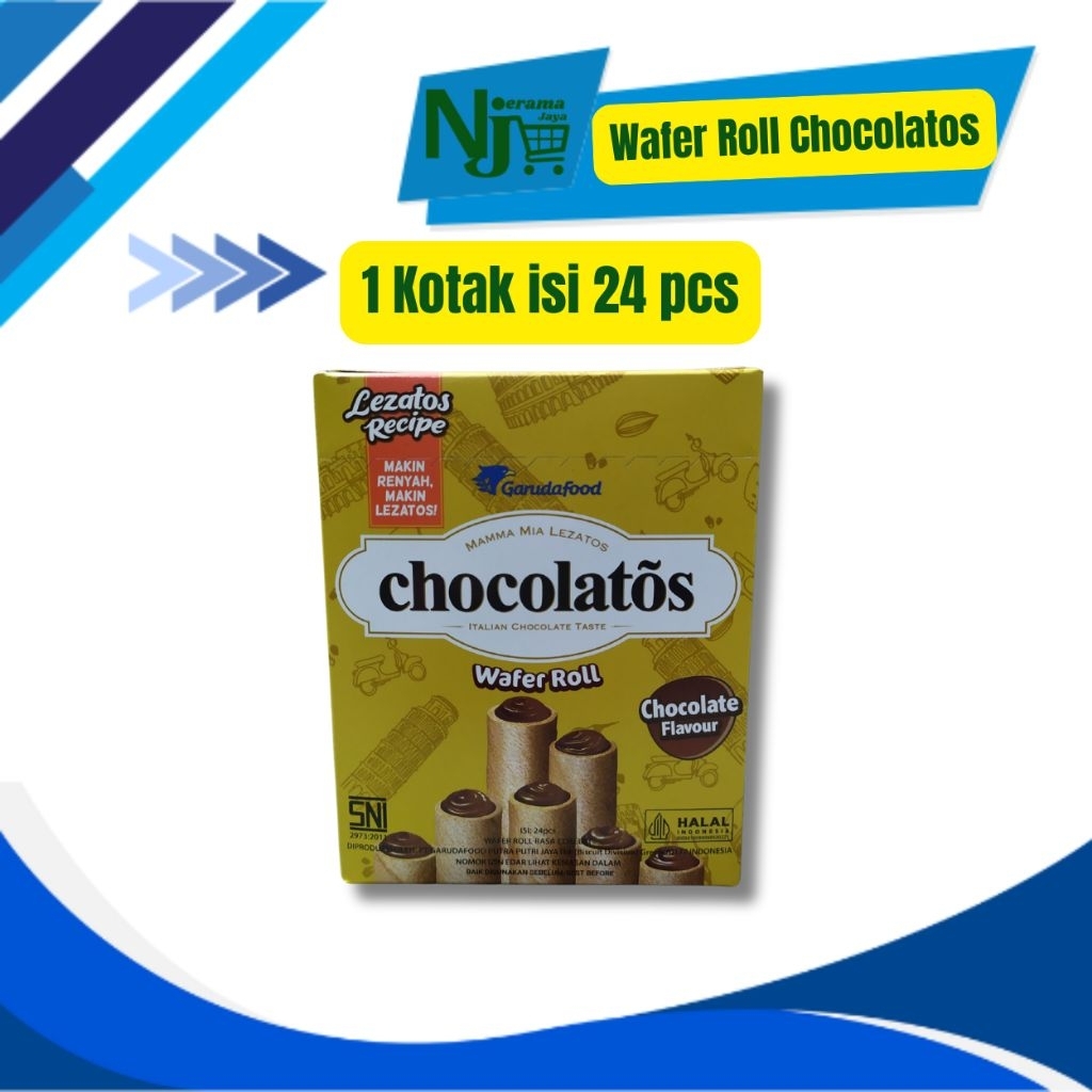 Jual Chocolatos Wafer Roll isi 24pcs | Shopee Indonesia