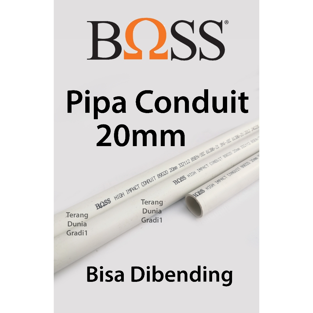 Jual Pipa Conduit Boss Pipa Listrik Boss Pipa 20mm merk Boss Pipa Boss ...