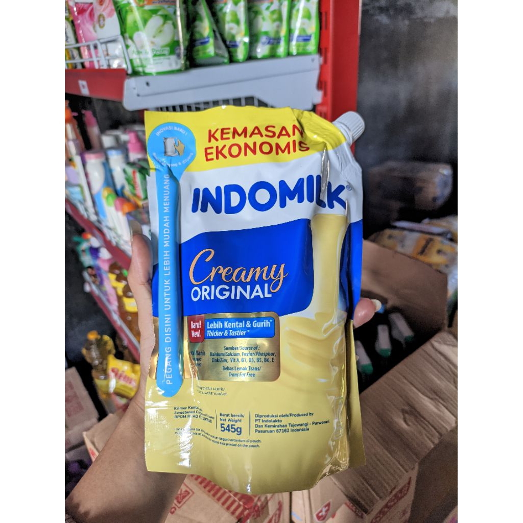 Jual SUSU INDOMILK KENTAL MANIS POUCH 545 GRAM | Shopee Indonesia