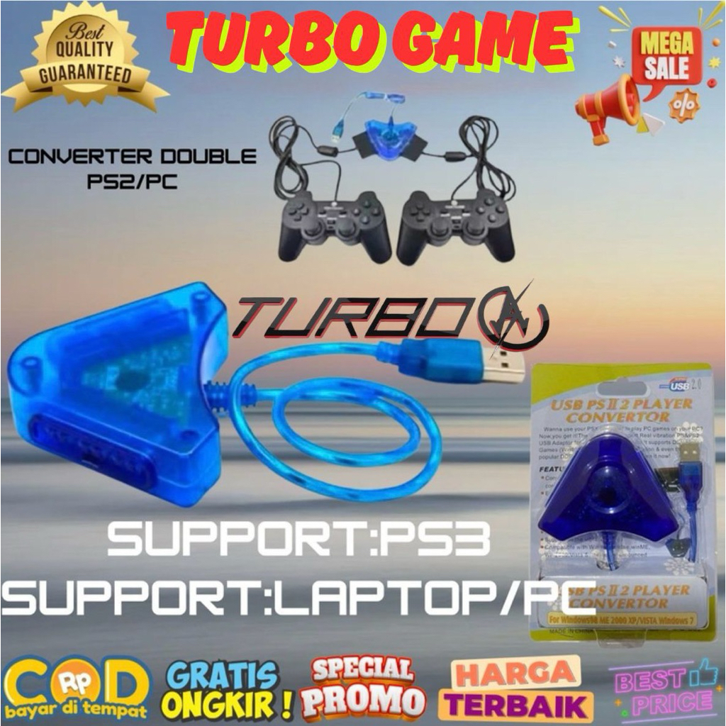 Jual CONVERTER STICK PS2 - PS3 DOUBLE (2 in 1) | Shopee Indonesia