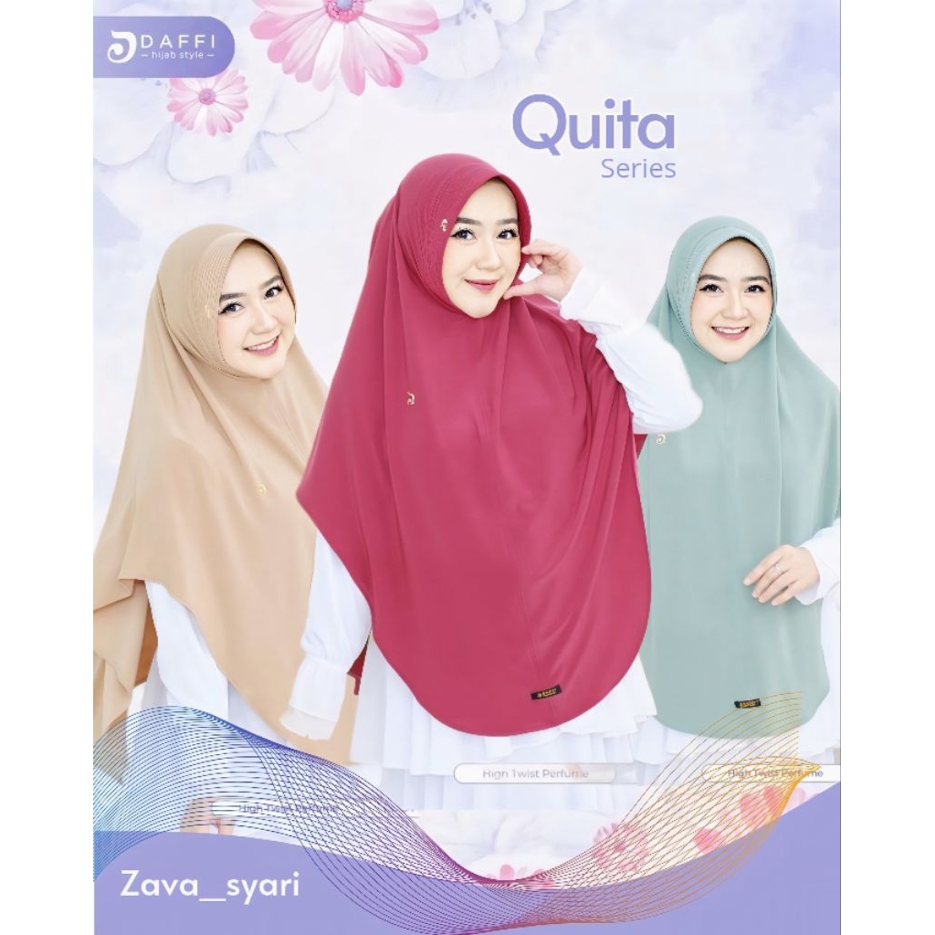 Jual KHIMAR QUITA SYARI HIJAB JUMBO SYARI LOGO EMAS DAFFI HIJAB ...
