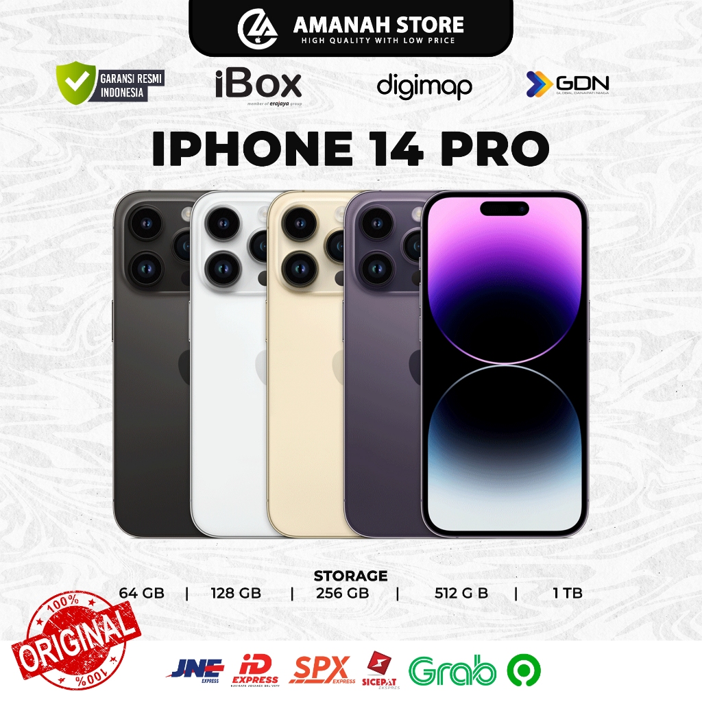 Jual (RESMI) Jual Apple iPhone 14 pro 256 GB. IBOX DIGIMAP, Garansi ...
