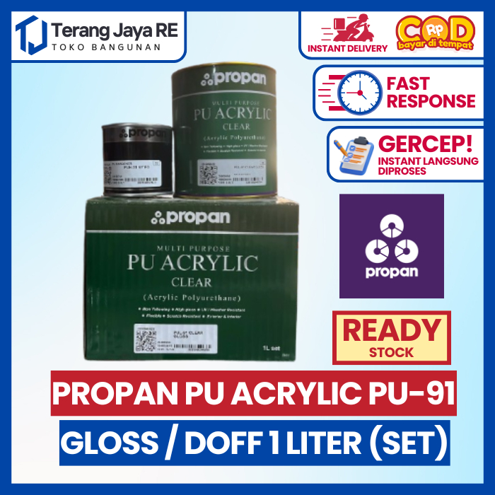Jual Propan PU Acrylic PU-91 Clear (GLOSS / DOFF) | Shopee Indonesia