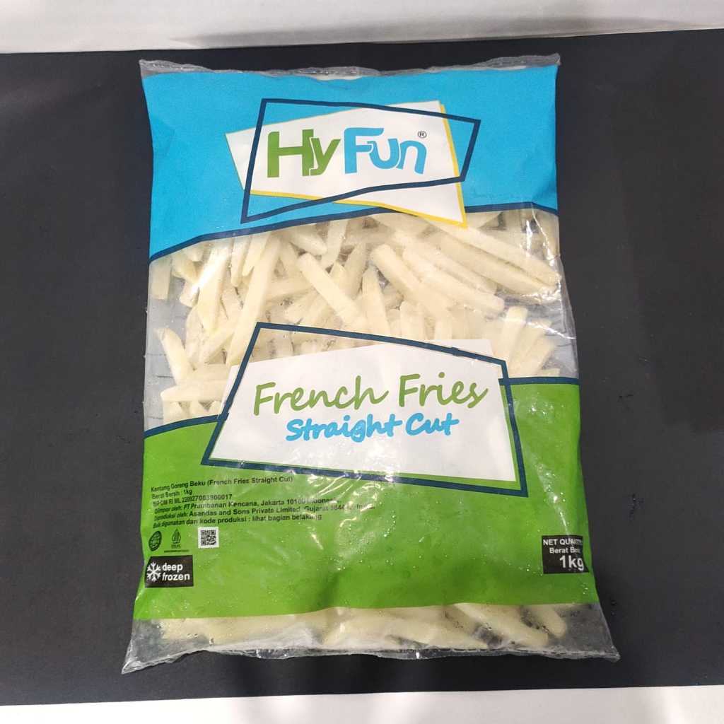 Jual Kentang merk "HyFun" Shoestring Straight Cut 1Kg / Kualitas PREMIUM Beku,Warna Putih Bersih ...