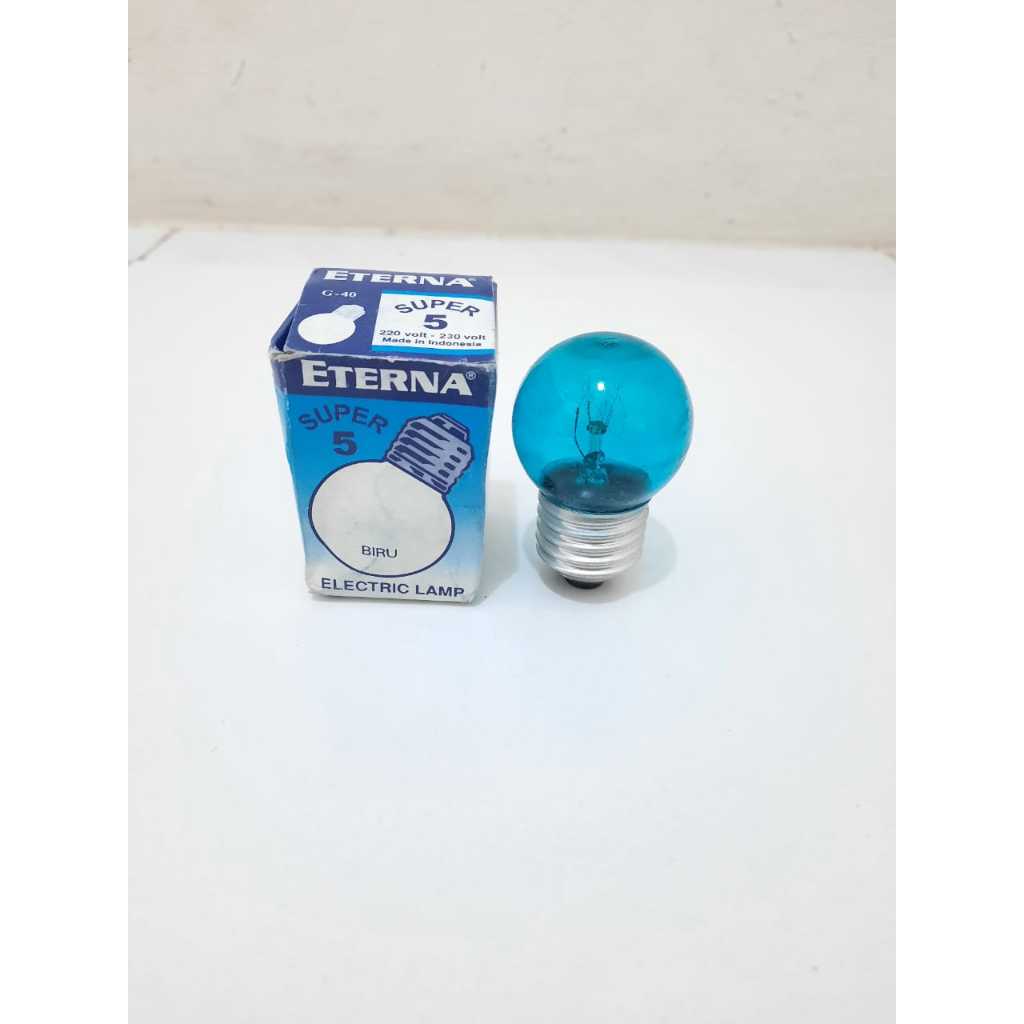 Jual Lampu Bohlam 5 Watt Eterna Biru dan Kuning Pijar | Shopee Indonesia