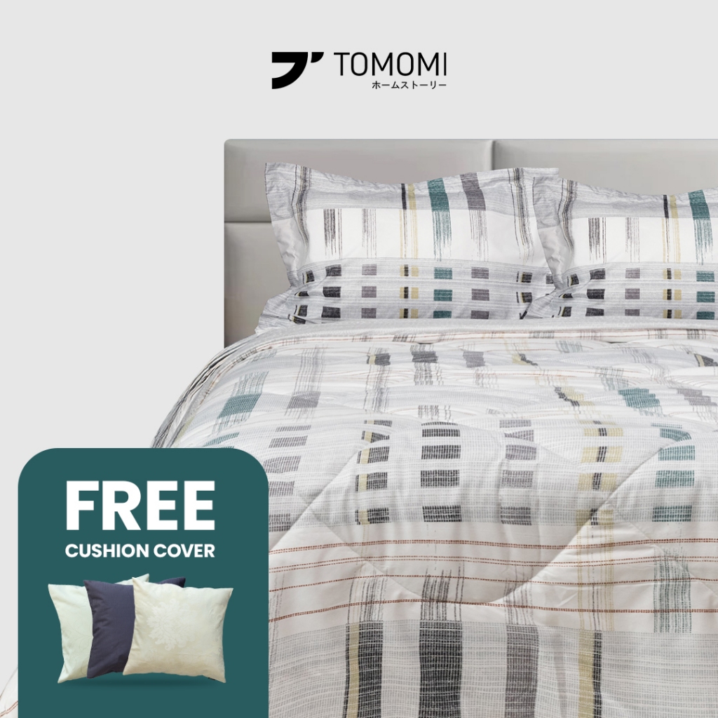 Jual Tomomi - Sprei Set / Bed Sheet Set Shikage Nanotec Print | Shopee ...
