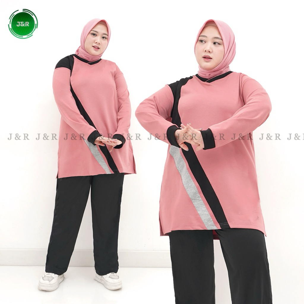 Jual SETELAN BAJU OLAHRAGA TUNIK JUMBO RAMA SERIES | Shopee Indonesia