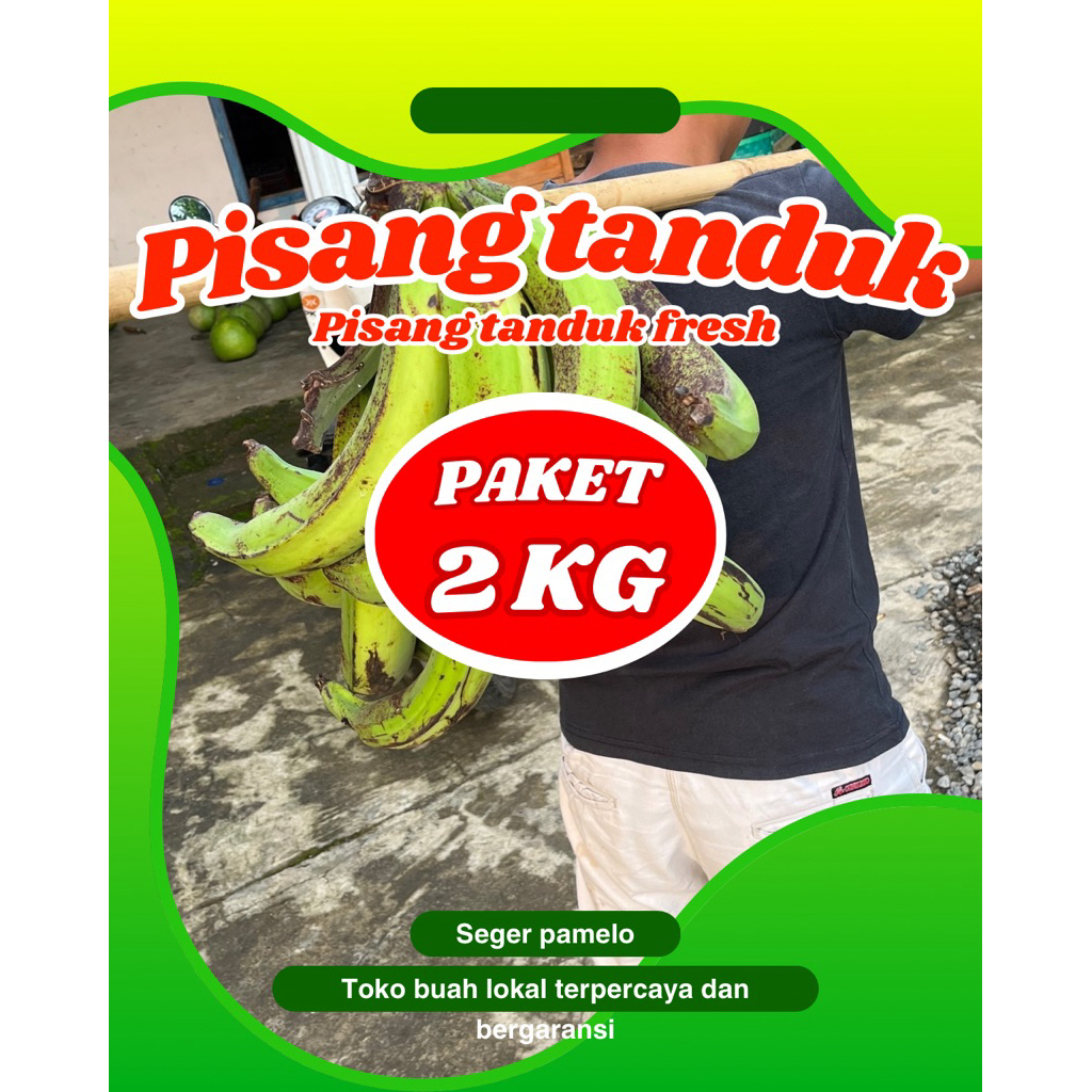 Jual PISANG TANDUK MURIA 2kg | Shopee Indonesia