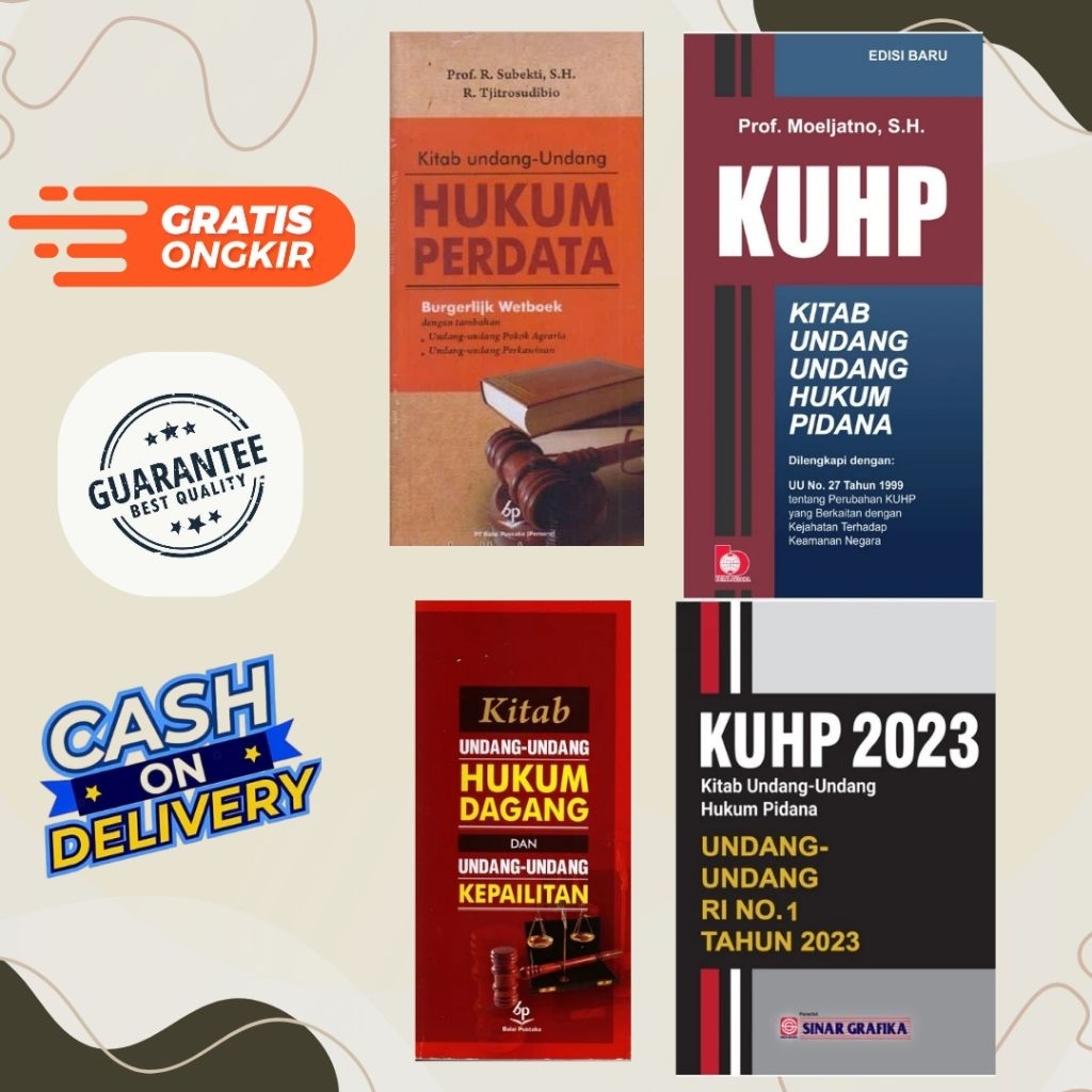 Jual Buku KUHP KUHD - Kitab Undang Undang Hukum Pidana, Perdata, Dagang | Shopee Indonesia