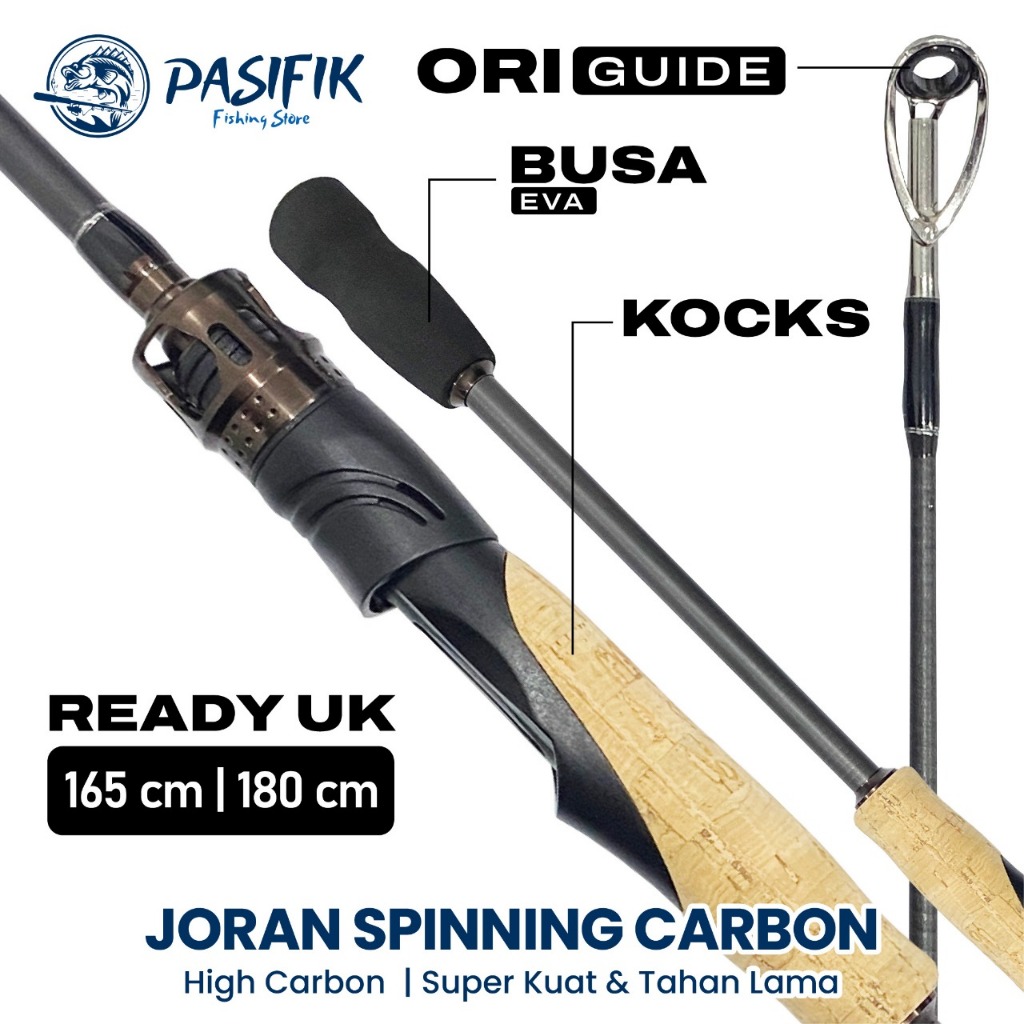 Jual PASIFIK Joran Pancing Spinning Fishing Rod High Carbon Action ...