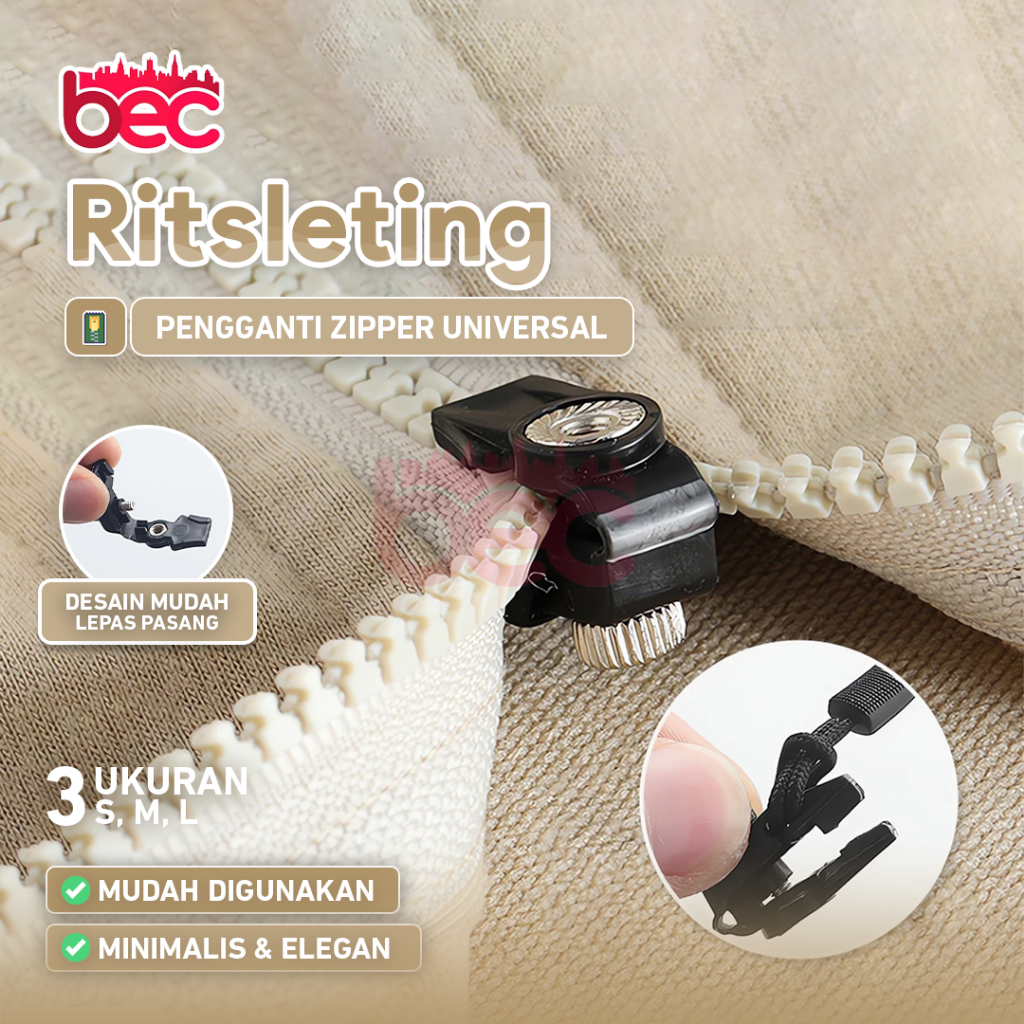 Jual [BEC] Resleting Pengganti Zipper Universal - Solusi Cepat Ganti ...