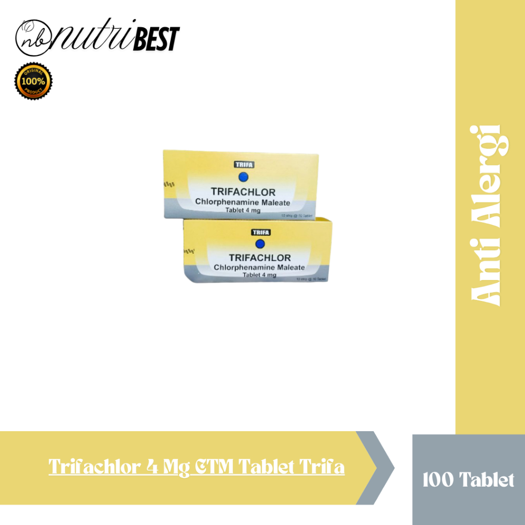 Jual Trifachlor 4 Mg CTM 100 Tablet Trifa | Shopee Indonesia