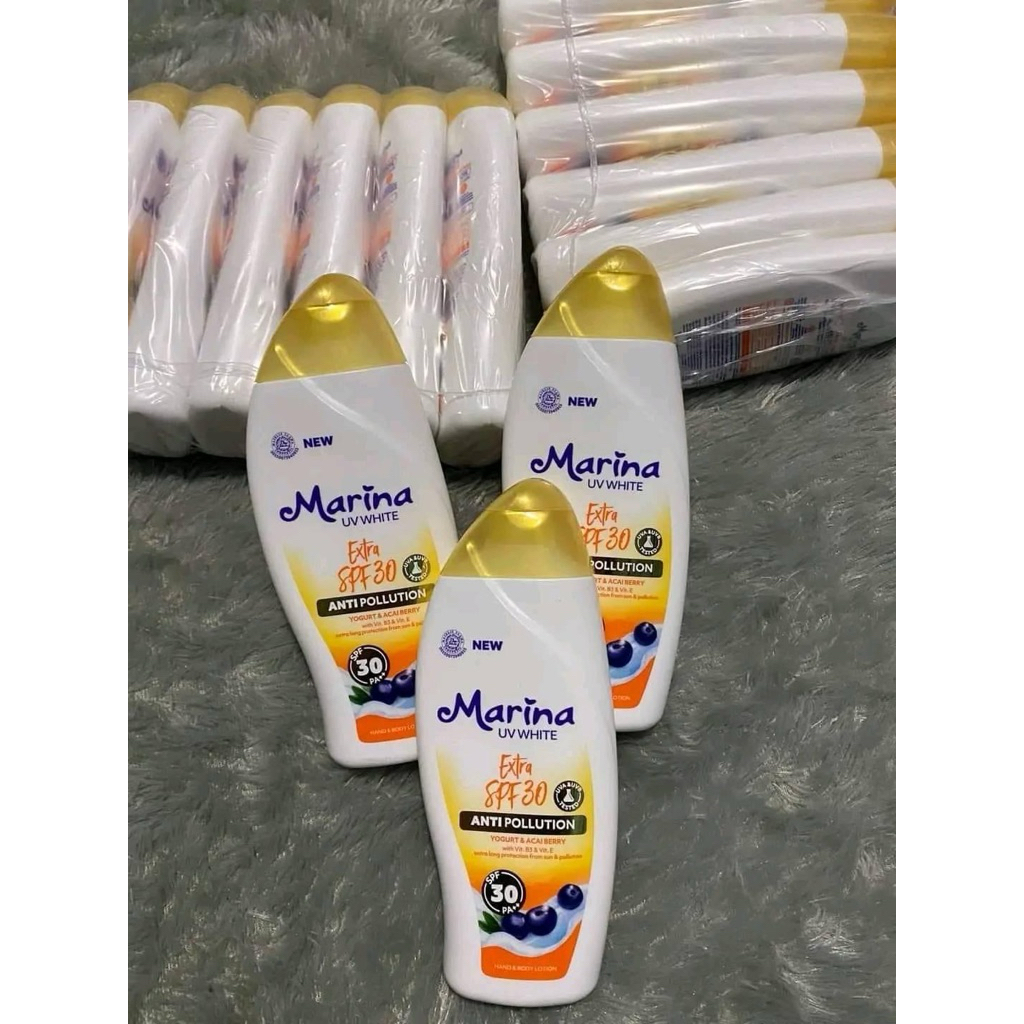 Jual Marina Extra SPF 30 Hand & body lotion 185ml dengan kandungan SPF 30 PA++ | Shopee Indonesia