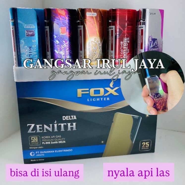 Jual [GIJ] - (ECER / SATUAN) KOREK API NYALA LAS ZENITH DELTA PREMIUM ...