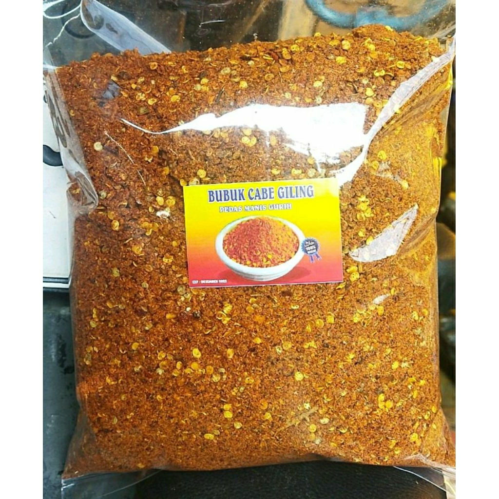 Jual (1kg)cabe giling/bon cabe/bubuk cabe kiloan/ cabe pedas /cabe ...