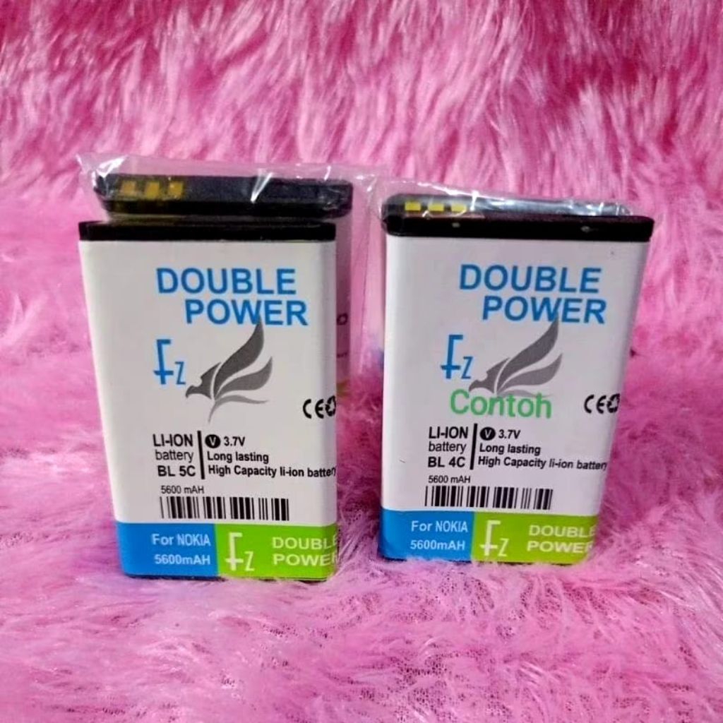 Jual Baterai Battery Nokia BL 4C BL 5C BL 4CB BL 5CB Baterai Double Power 5600mAh | Shopee Indonesia