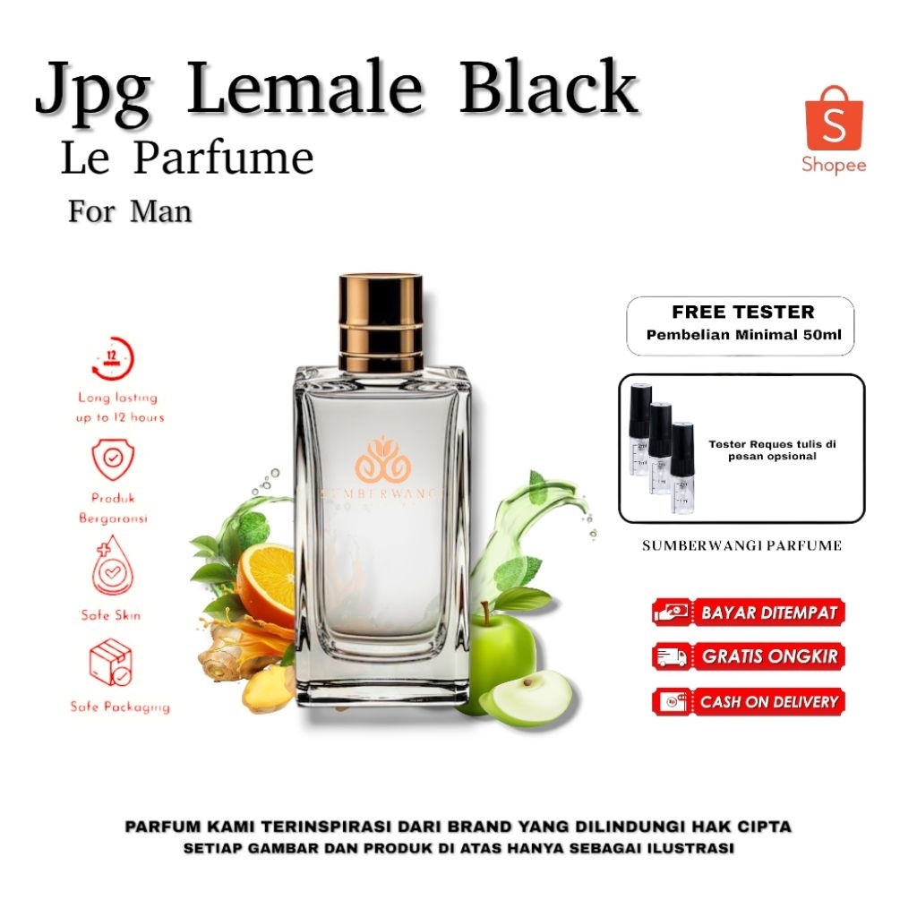 Jual Sw Parfum - LE MALE BLACK Le Parfum ( A+ )inspired Extrait de ...