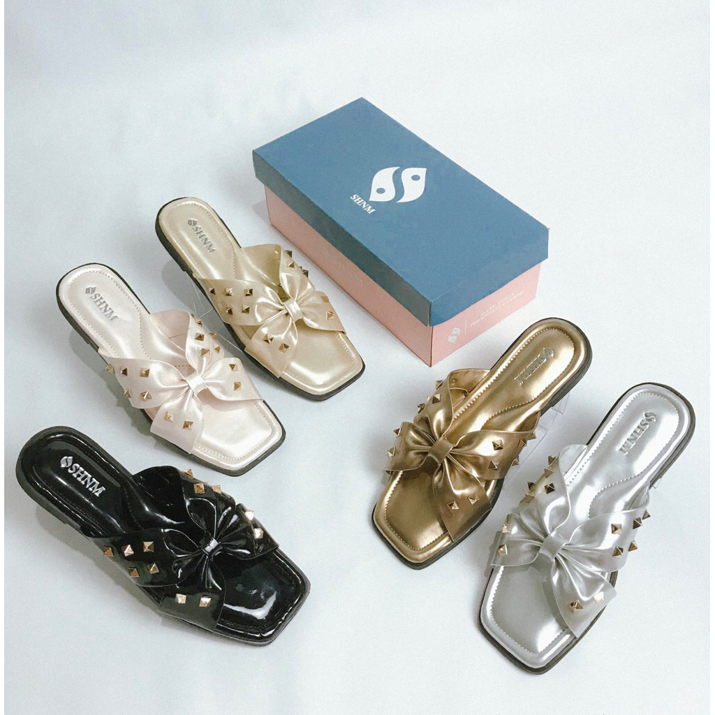 Jual Sandal flat wanita empuk foam sandal slop pesta | Ghina | Shopee ...