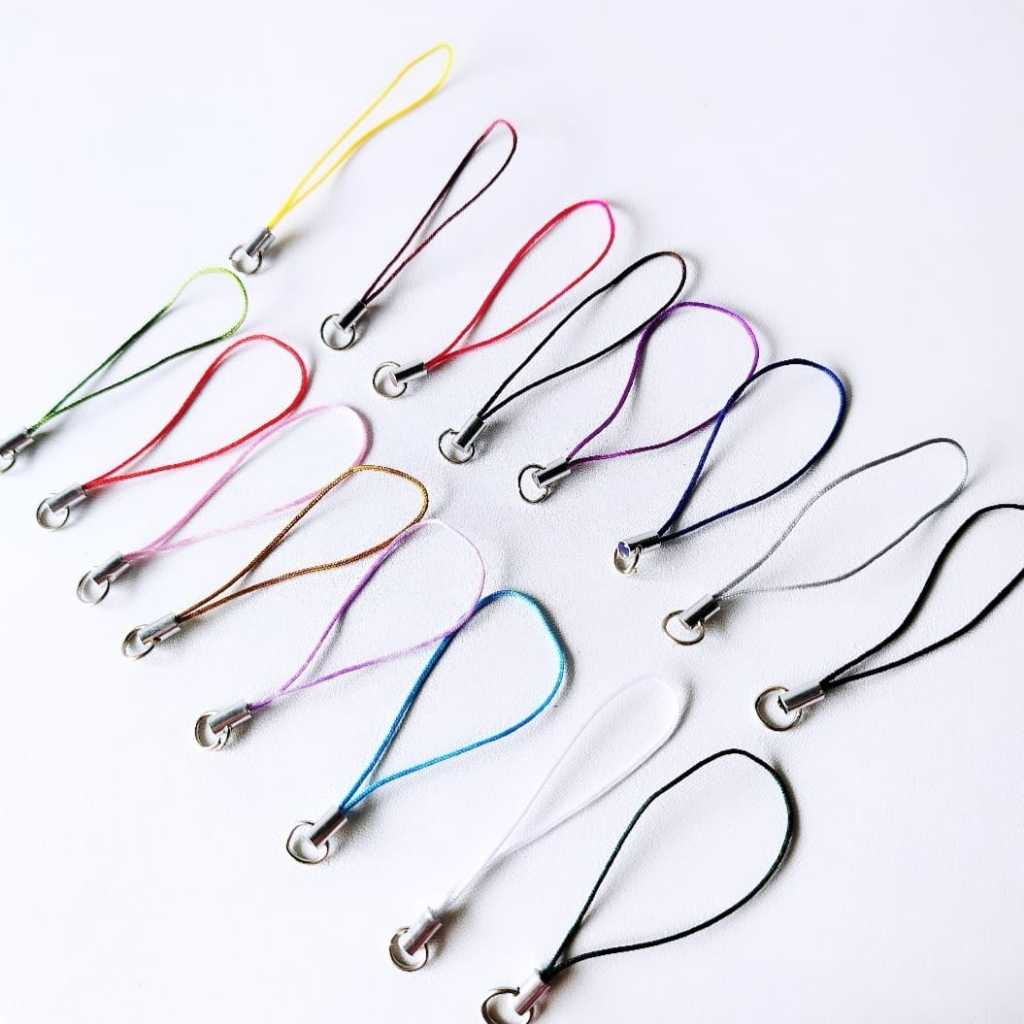 Jual Tali Hp Warna Polos Bonus Ring isi 10 pcs dan 50pcs | Shopee Indonesia