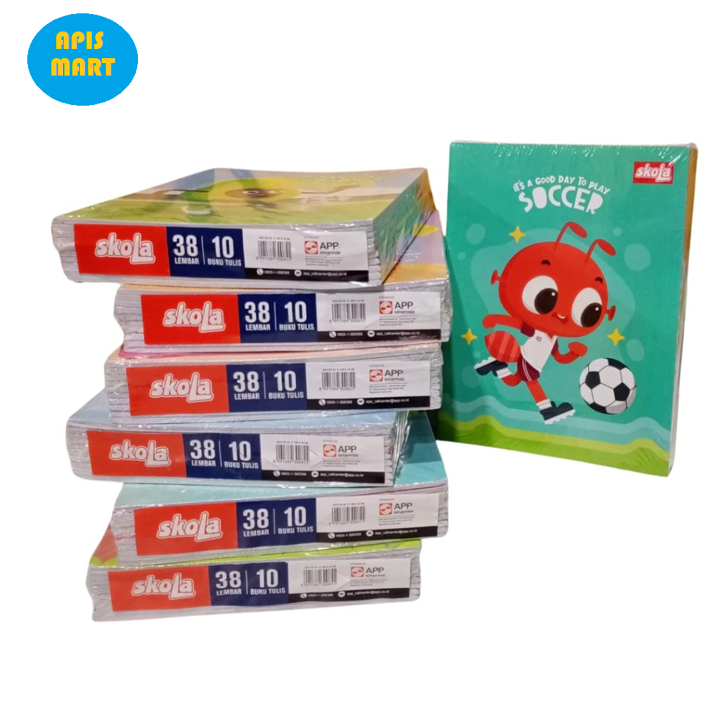 Jual Buku Tulis SIDU SKOLA 38 lembar 1 pak (isi 10 buku) / Buku Tulis ...
