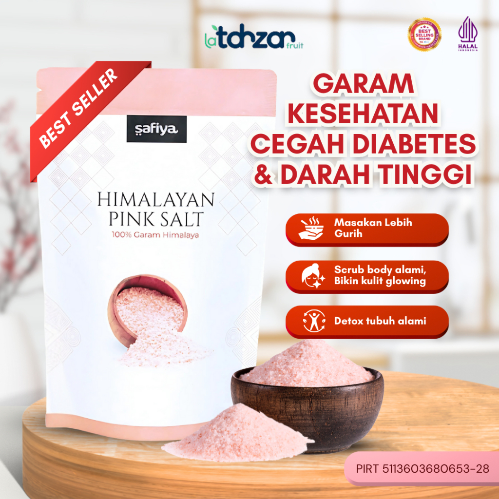 Jual Garam Himalaya Safiya Himalayan Salt Pink Salt 1 Kg Original ...