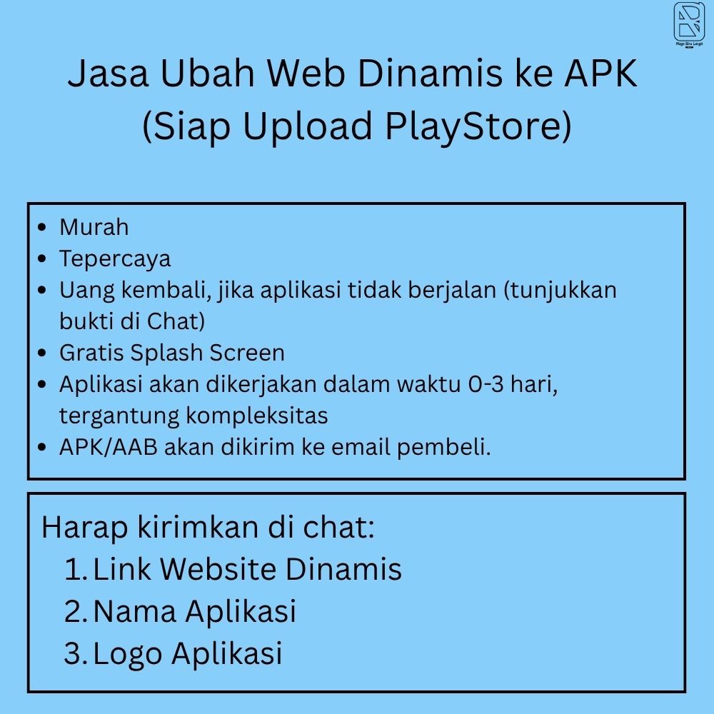 Jual Jasa Ubah Website Dinamis ke APK (siap upload Playstore) | Shopee Indonesia