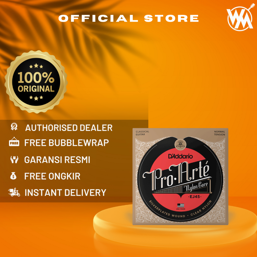 Jual D’ADDARIO EJ45 PRO-ARTE NYLON CLASSICAL GUITAR STRINGS | Shopee ...